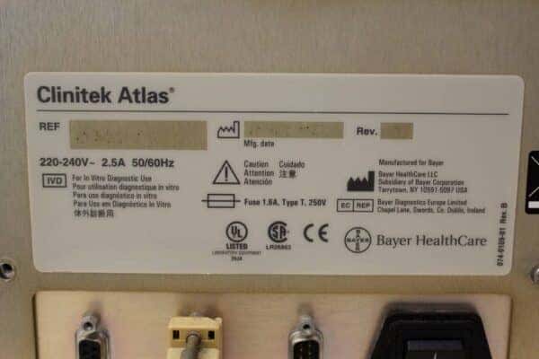Bayer CLINITEK Atlas Automated Urine Chemistry Analyzer - LabMakelaar ...
