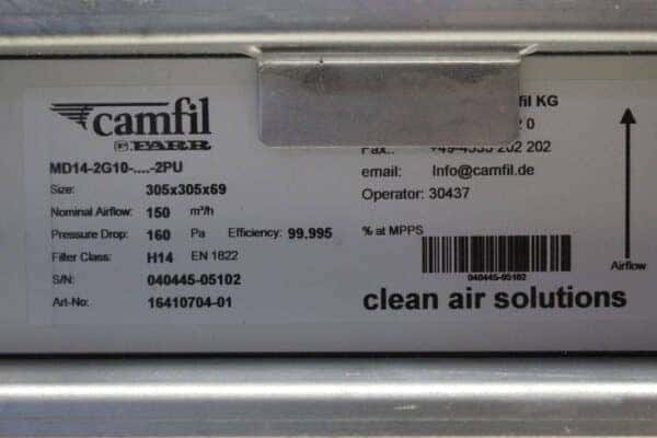 Camfil Megalam MD14-2G10 HEPA Filter - LabMakelaar Benelux