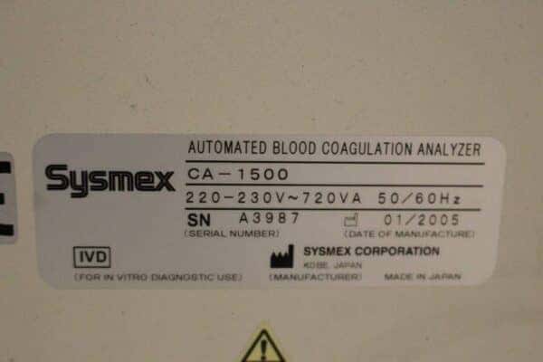 Siemens Sysmex CA-1500 System - LabMakelaar Benelux