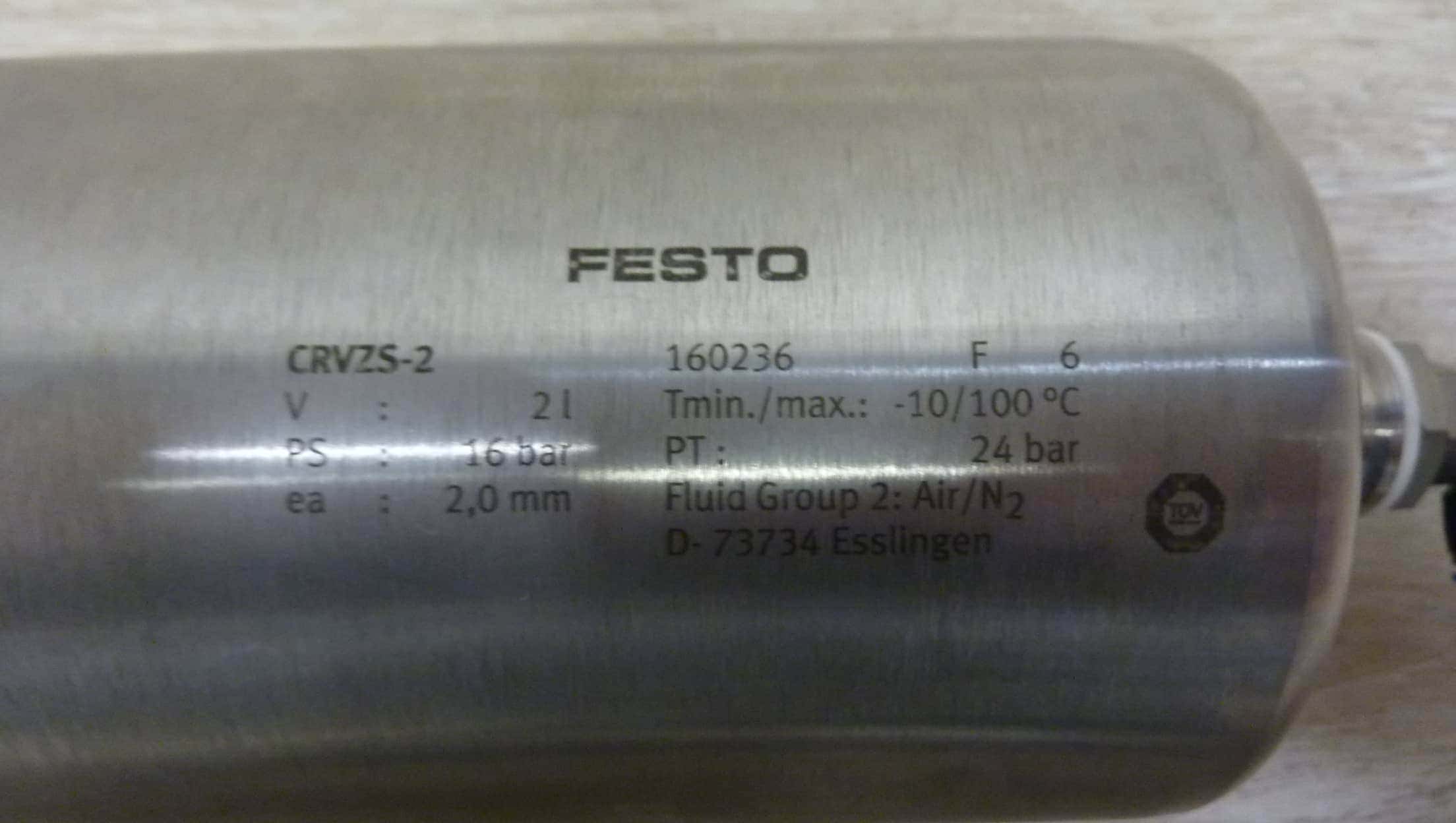 Festo CRVZS-2 Air Tank - LabMakelaar Benelux