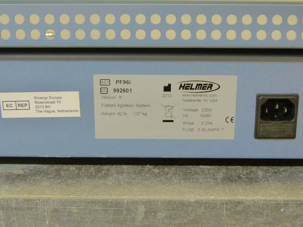 Helmer PF 96 I Platelet Agitator - LabMakelaar Benelux