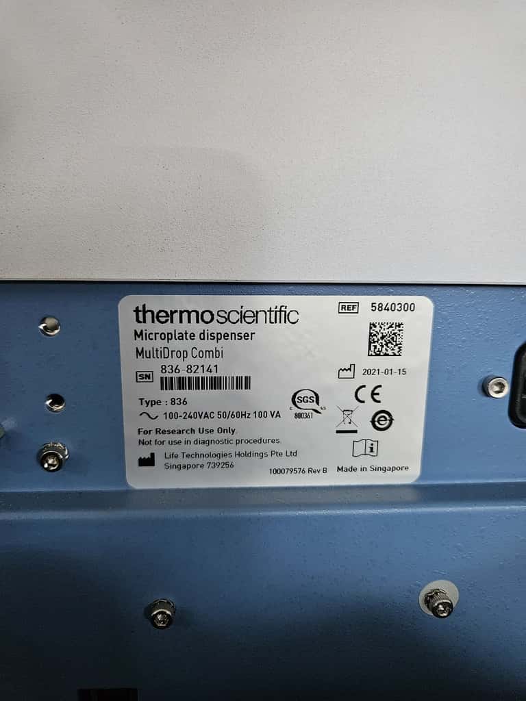 Thermo Scientific Multidrop Combi Microplate Dispenser Type 836 ...