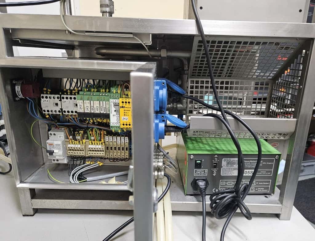 IKA Pilot setup with RW20n digital, IKA T25 Ultra Turrax inline disperser tool, and Watson ...