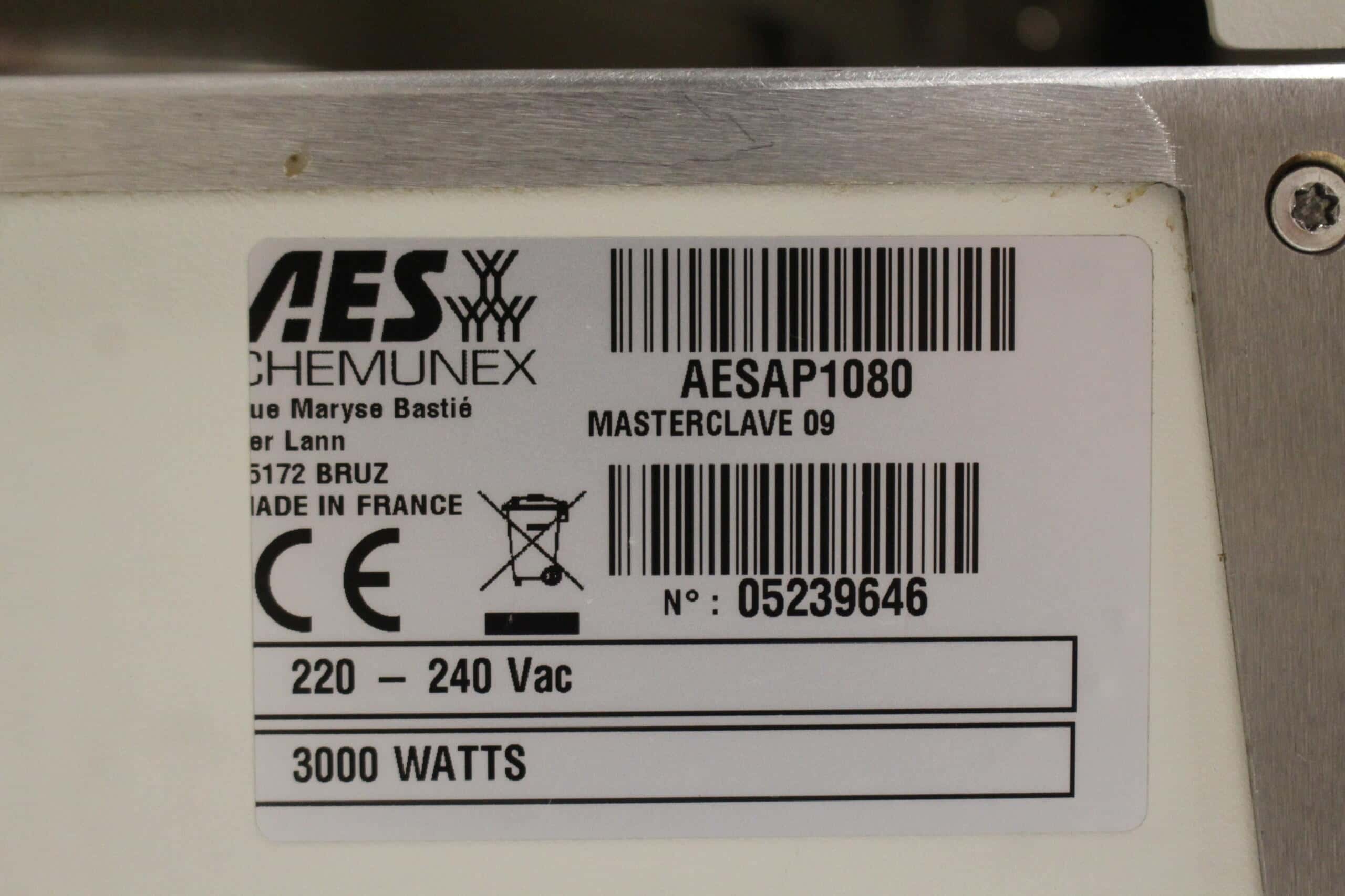 AES Chemunex Masterclave 09 Culture Media Preparator - LabMakelaar Benelux