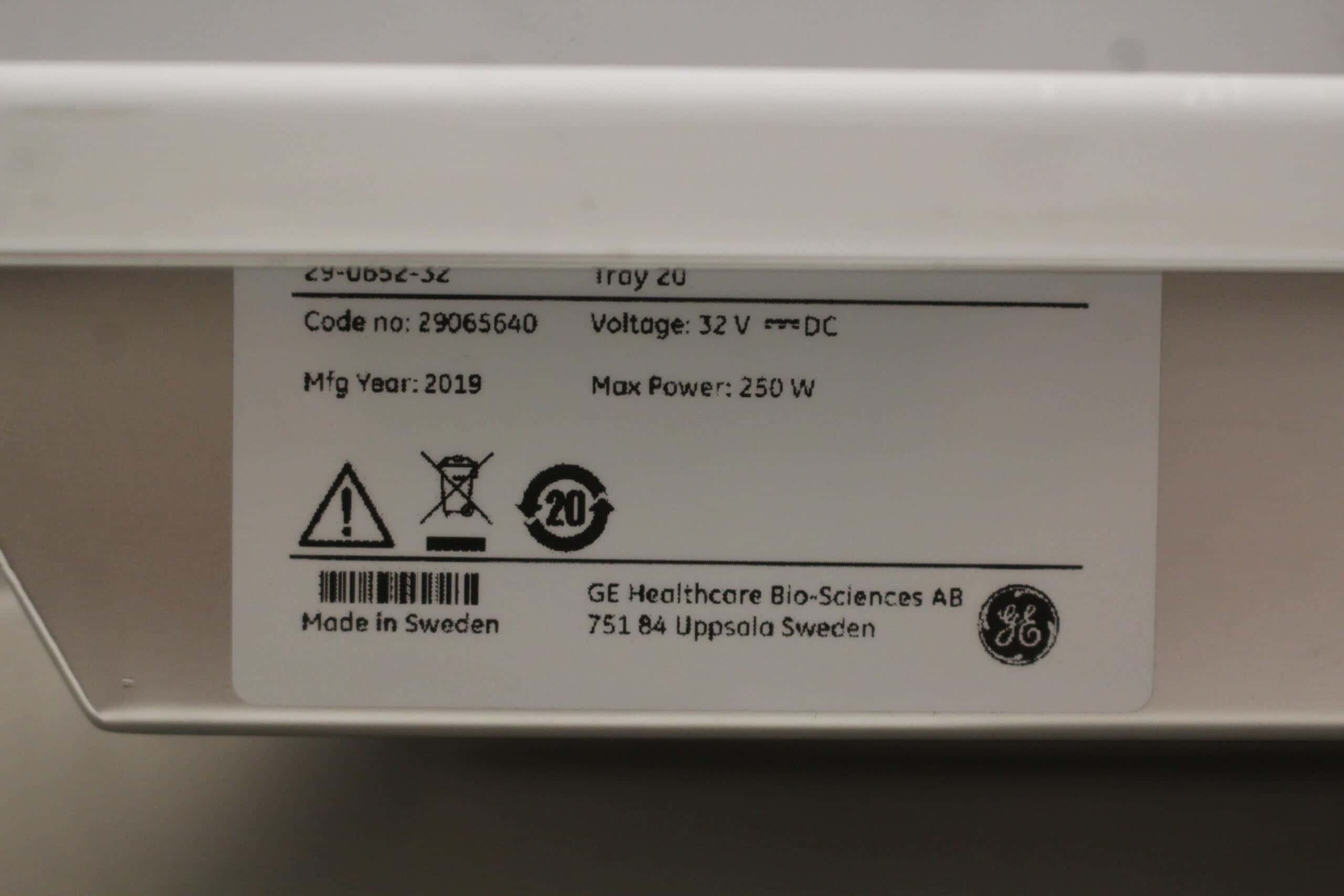 GE Healthcare Cytiva Tray 20 and Lid 20 for Xuri W25 System ...