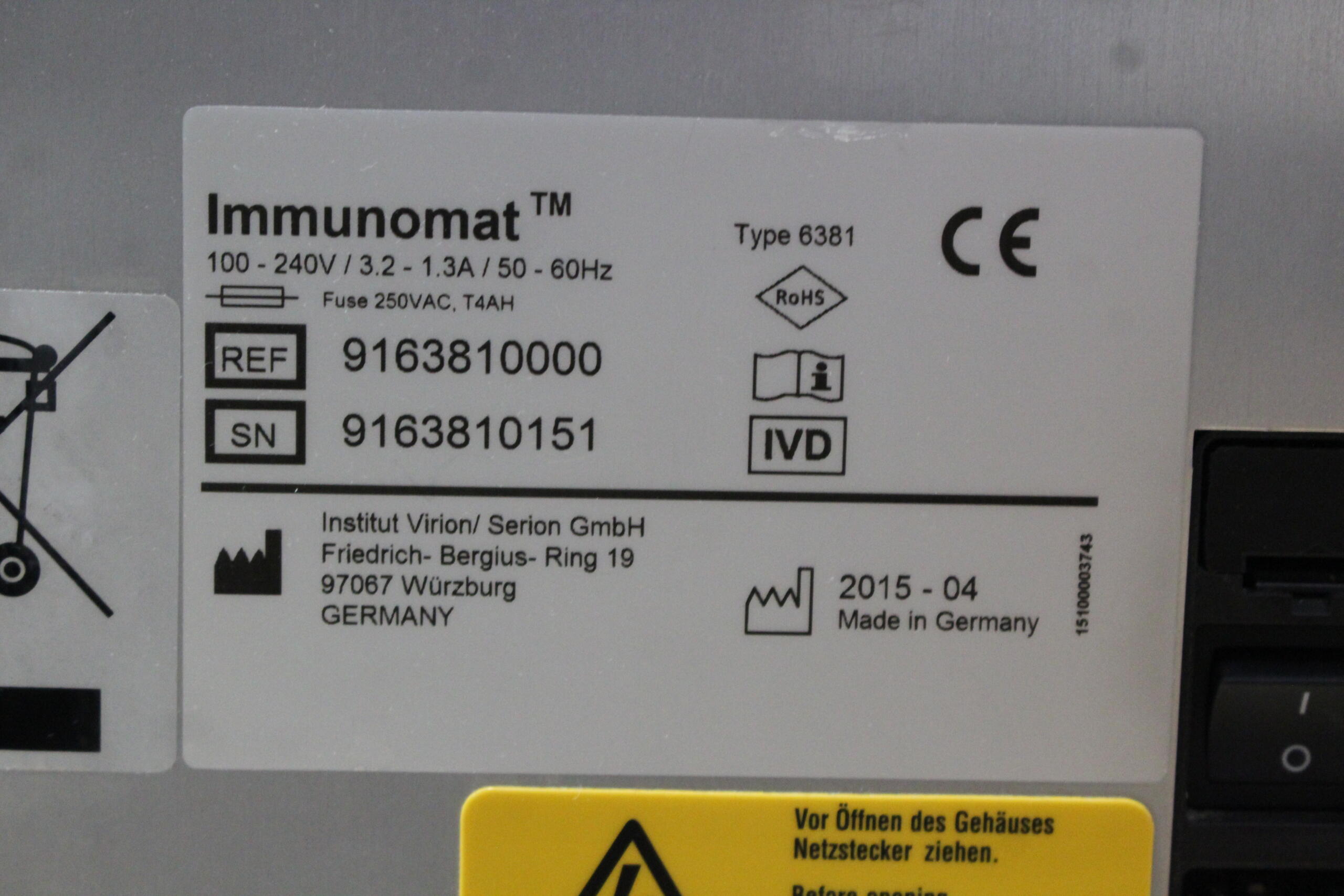 Serion Immunomat ELISA Analyzer - LabMakelaar Benelux