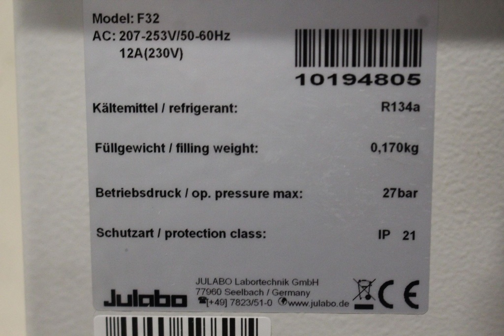 Julabo F32-ME Refrigerated Circulating Waterbath - LabMakelaar Benelux