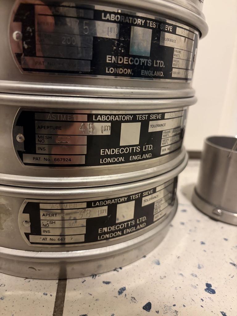 Set of Retsch/Endecotts Test Sieves - LabMakelaar Benelux