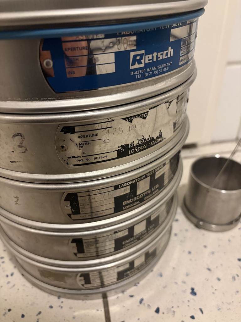Set of Retsch/Endecotts Test Sieves - LabMakelaar Benelux