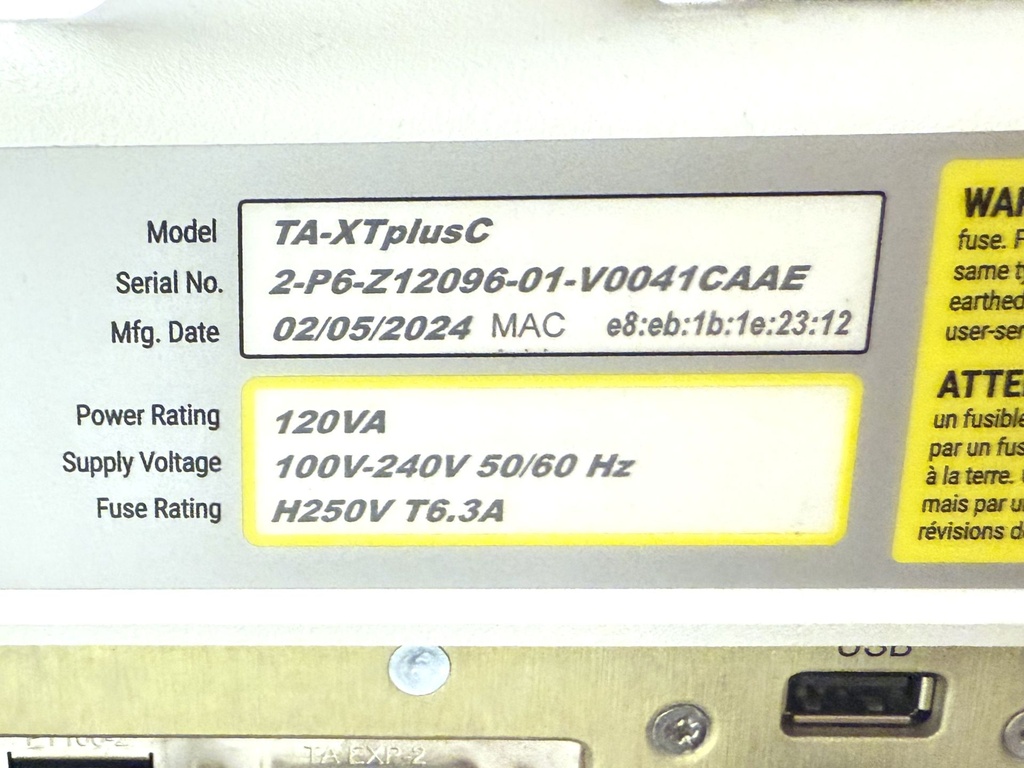 Stable Micro Systems TA-XTplusC Texture Analyzer - LabMakelaar Benelux